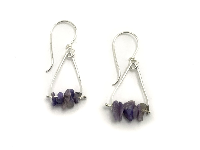 SS 18g Arch Charoite Chips | Adornment by Kate Wilcox-Leigh
